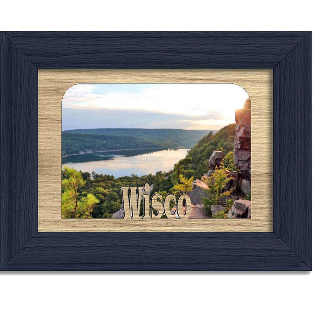 Wisco (wisconsin) Picture Frame - Holds 4x6 Photo - Multiple Color ...