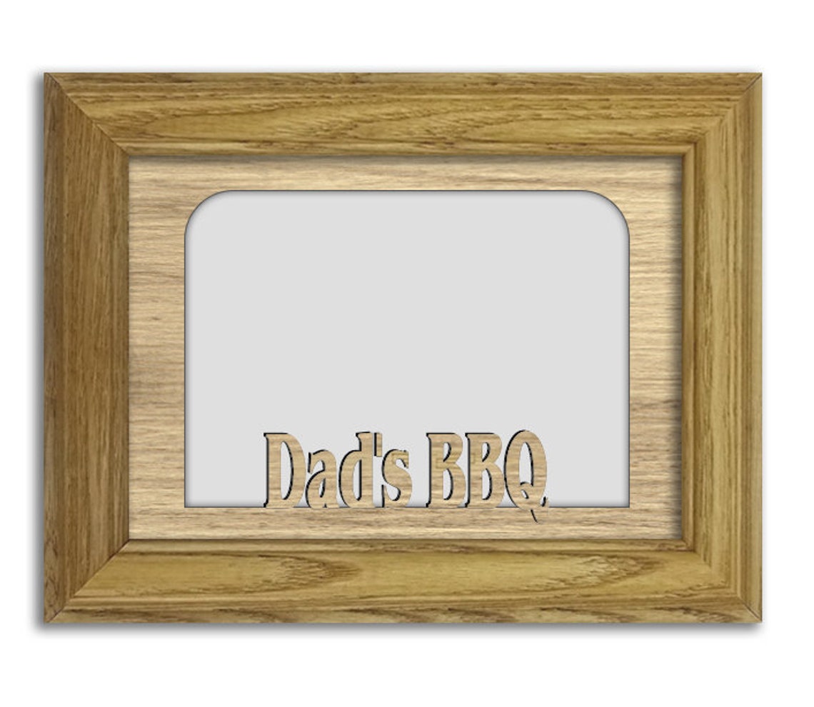 Dad's BBQ Picture Frame - Holds 4x6 Photo - Multiple Color Options ...