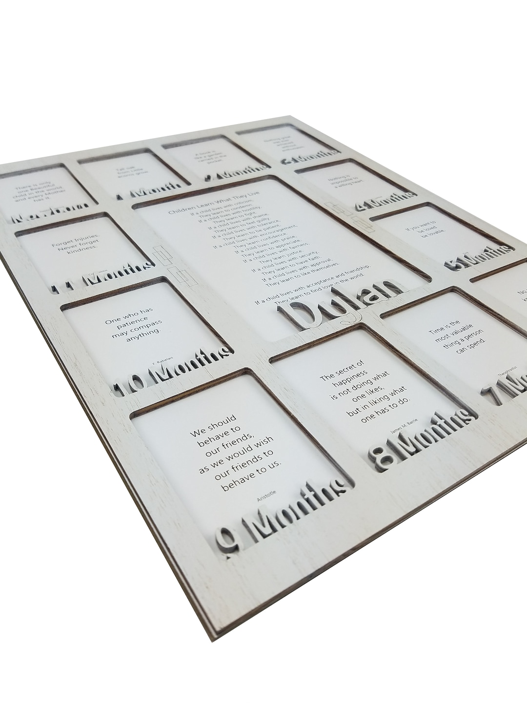 Baby First Year Picture Frame - Insert Only Picture Frame NO FRAME Baby ...