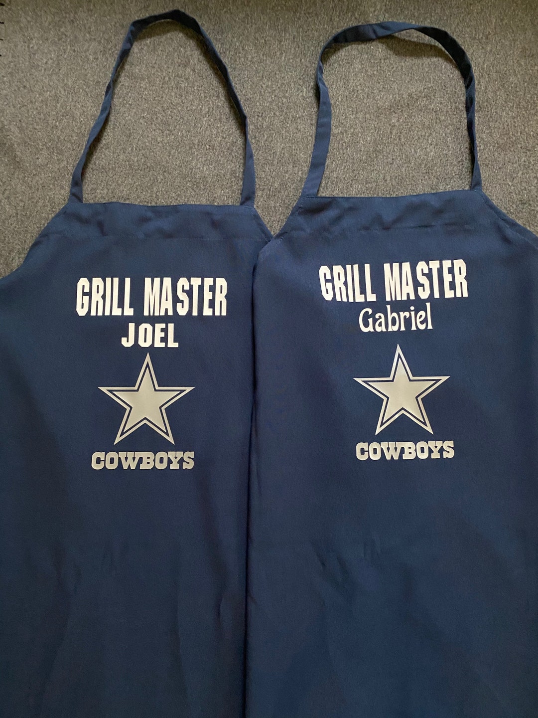 Personalized His and Hers Aprons, Dallas Cowboys Aprons, Personalized ...
