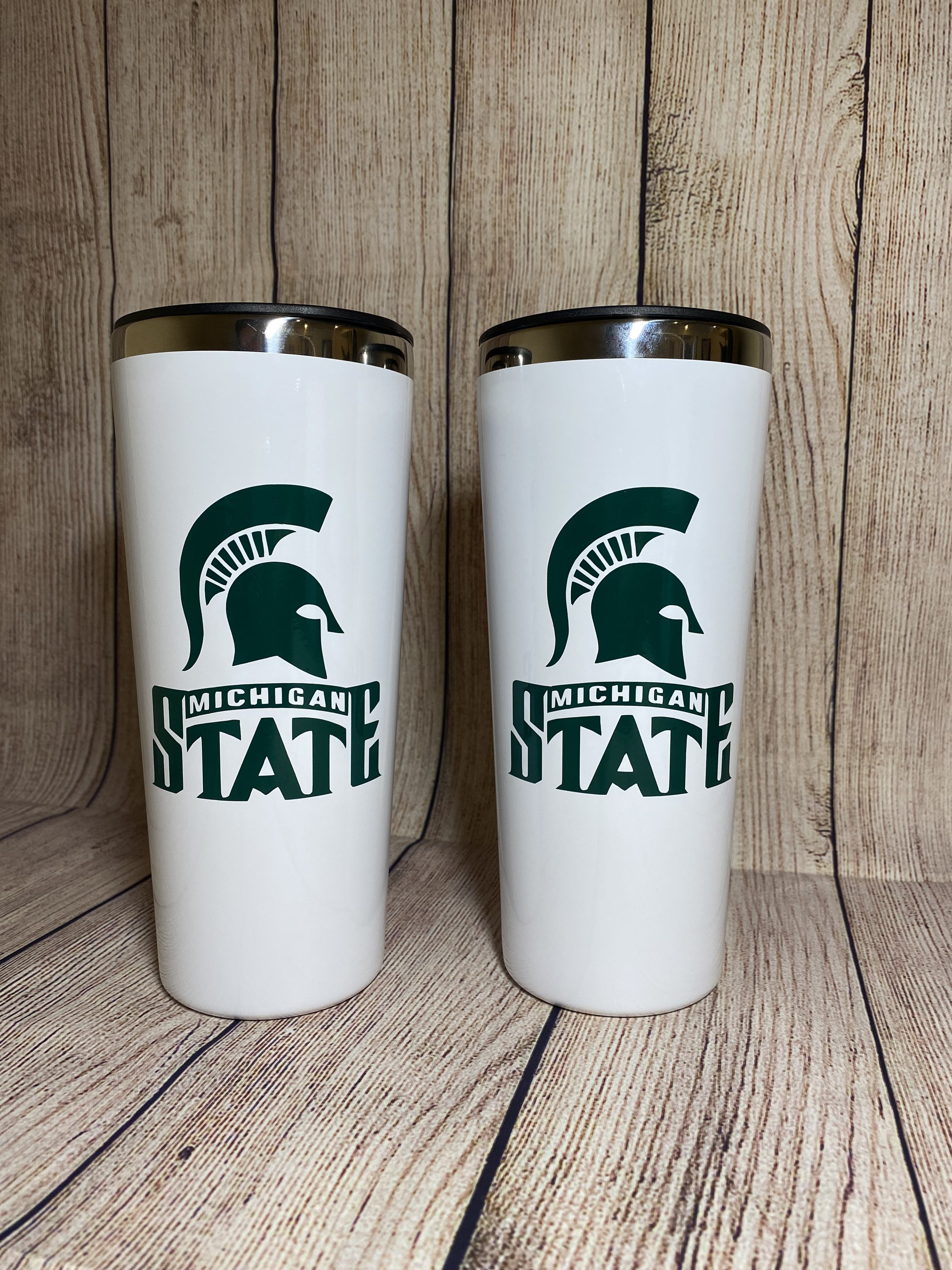 Michigan State University Tumbler w/ Straw MSU Tumbler w/ | Etsy