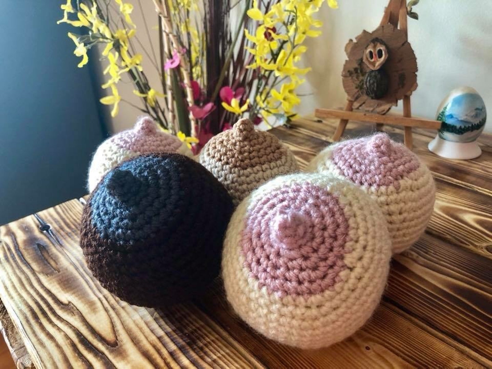 Crochet Boobs - Etsy