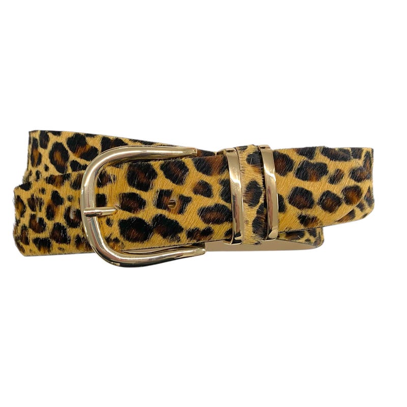 Leopard Print Belt - Etsy