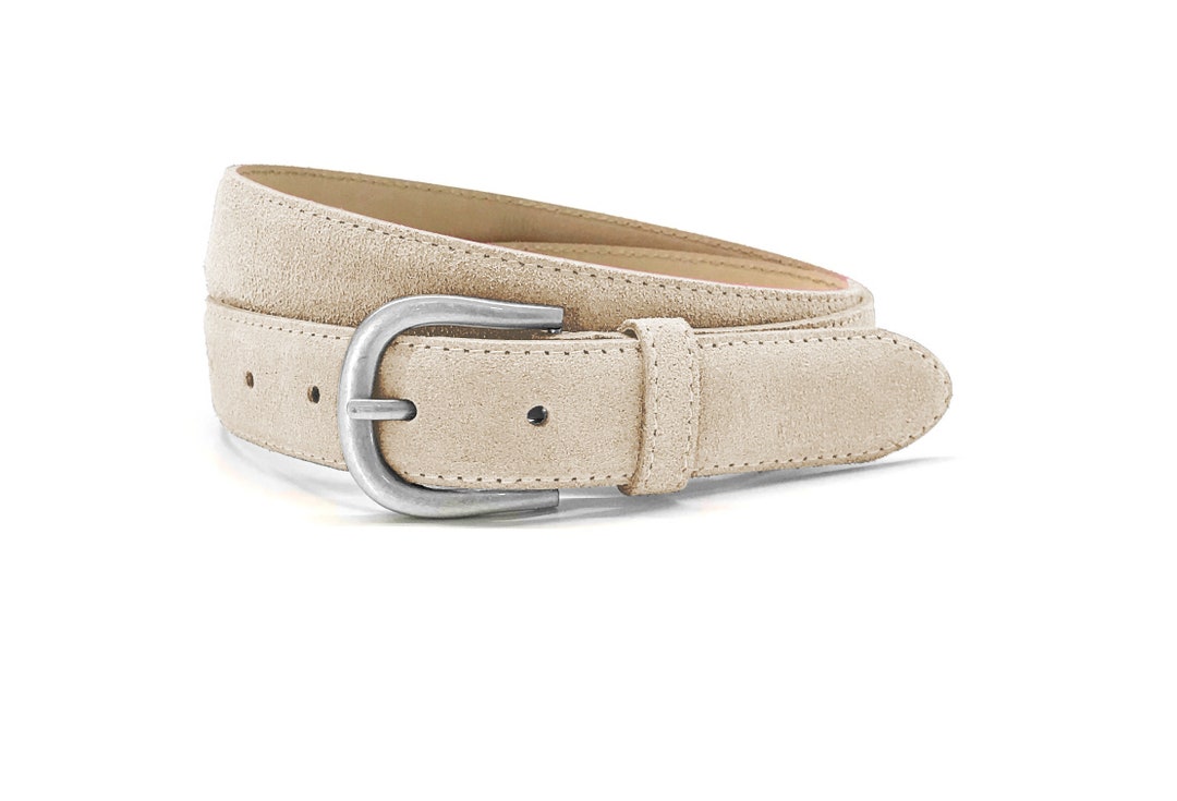 Leather Belt Women Suede Light Sand Soft Cowhide Leather WIDTH 3cm - Etsy
