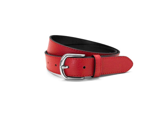 red leather belt women belt nappa leather jeans belt