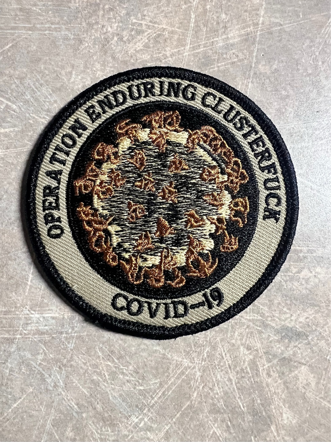 New Operation Enduring Clusterfuck Embroidered Patch Tan Iron On. Bulk ...