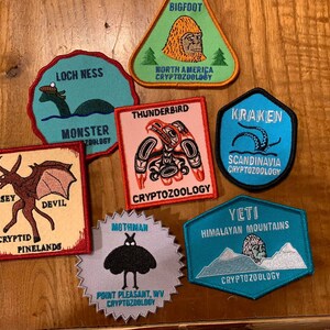 Bigfoot Cryptid Series Cryptozoology Embroidered Patch - Etsy