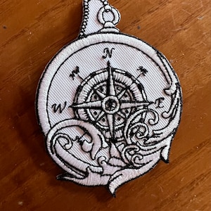 Compass Embroidered Patch Design, Unique Design. - Etsy