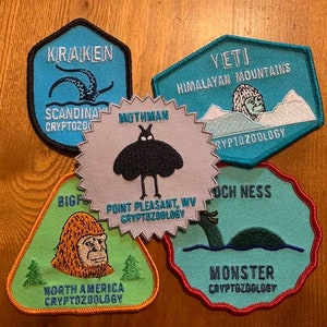 Kraken Cryptids Series Embroidered Patch - Cryptozoology - Etsy