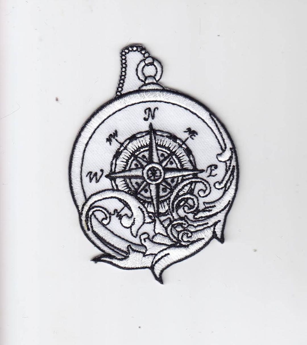 Compass Embroidered Patch Design Unique Design. - Etsy