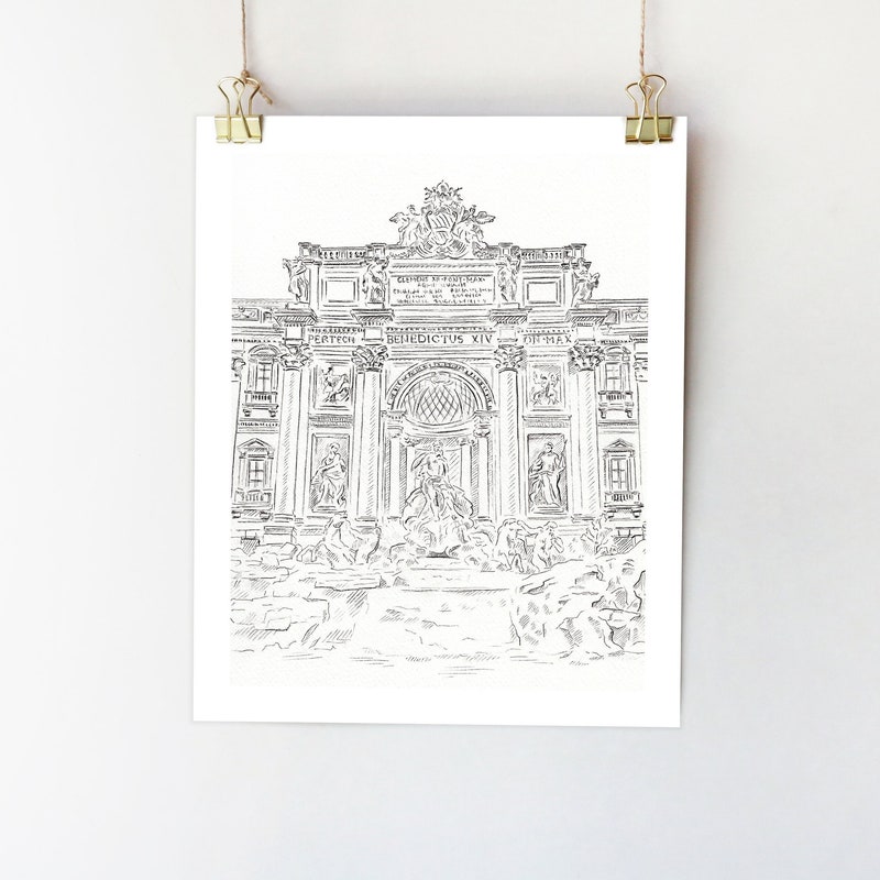 Trevi Fountain - Etsy