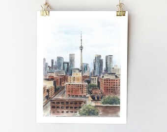 Toronto Skyline Art | Etsy