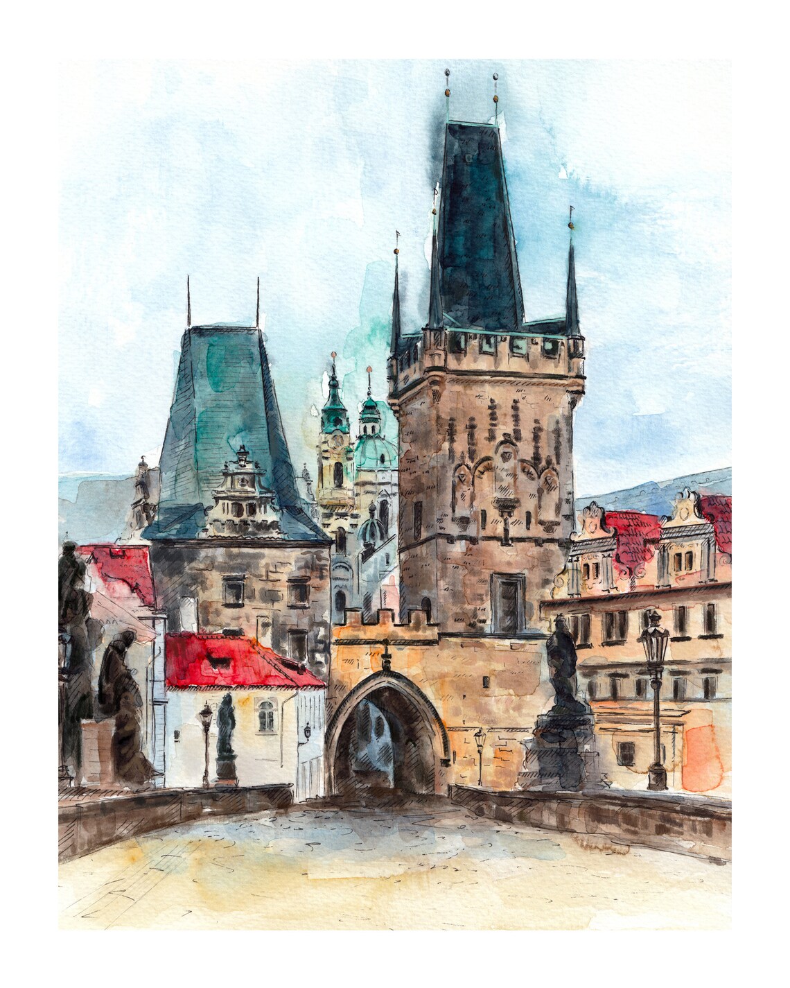 Prague Print. Prague Poster. Prague Art. Prague Wall Art. - Etsy