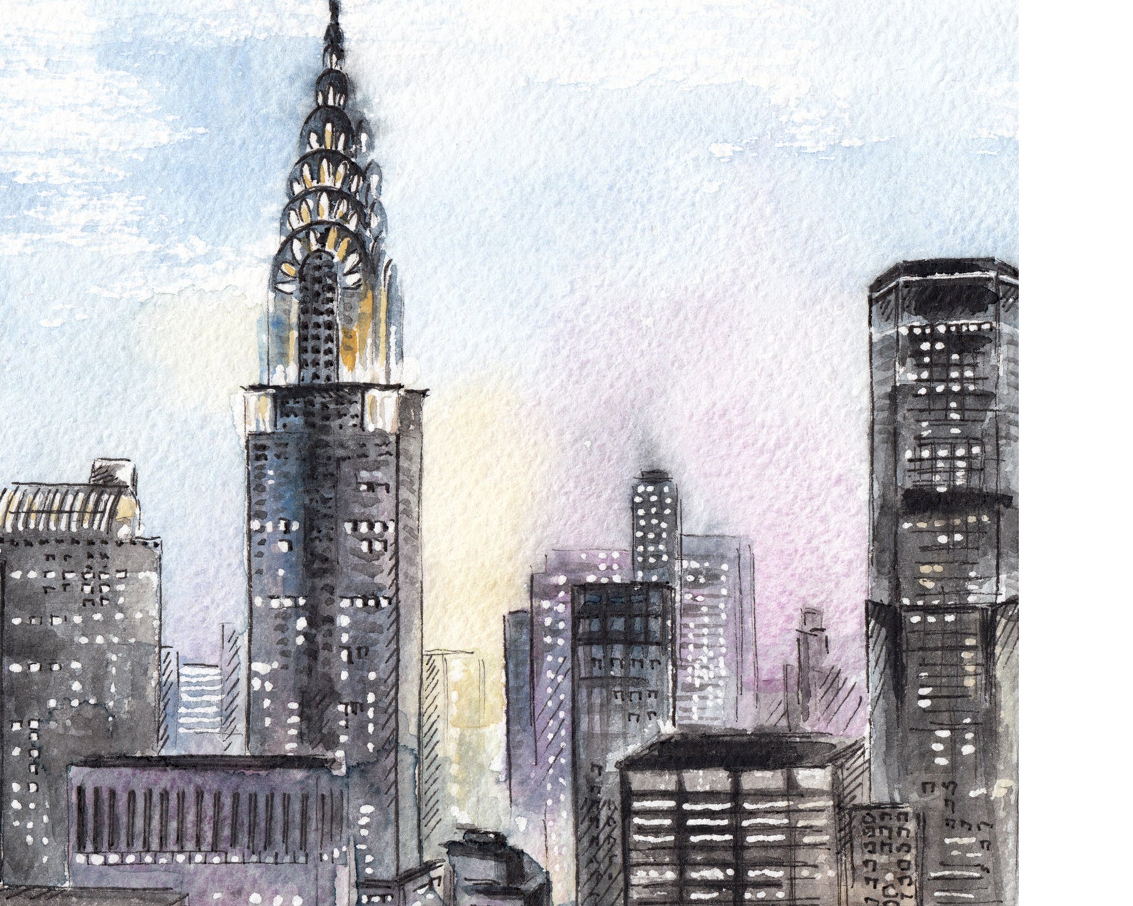 New York City Wall Art New York Print NYC Skyline New York - Etsy