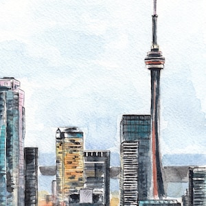 Toronto Print Toronto Poster Toronto City Illustration Canada Wall Art ...