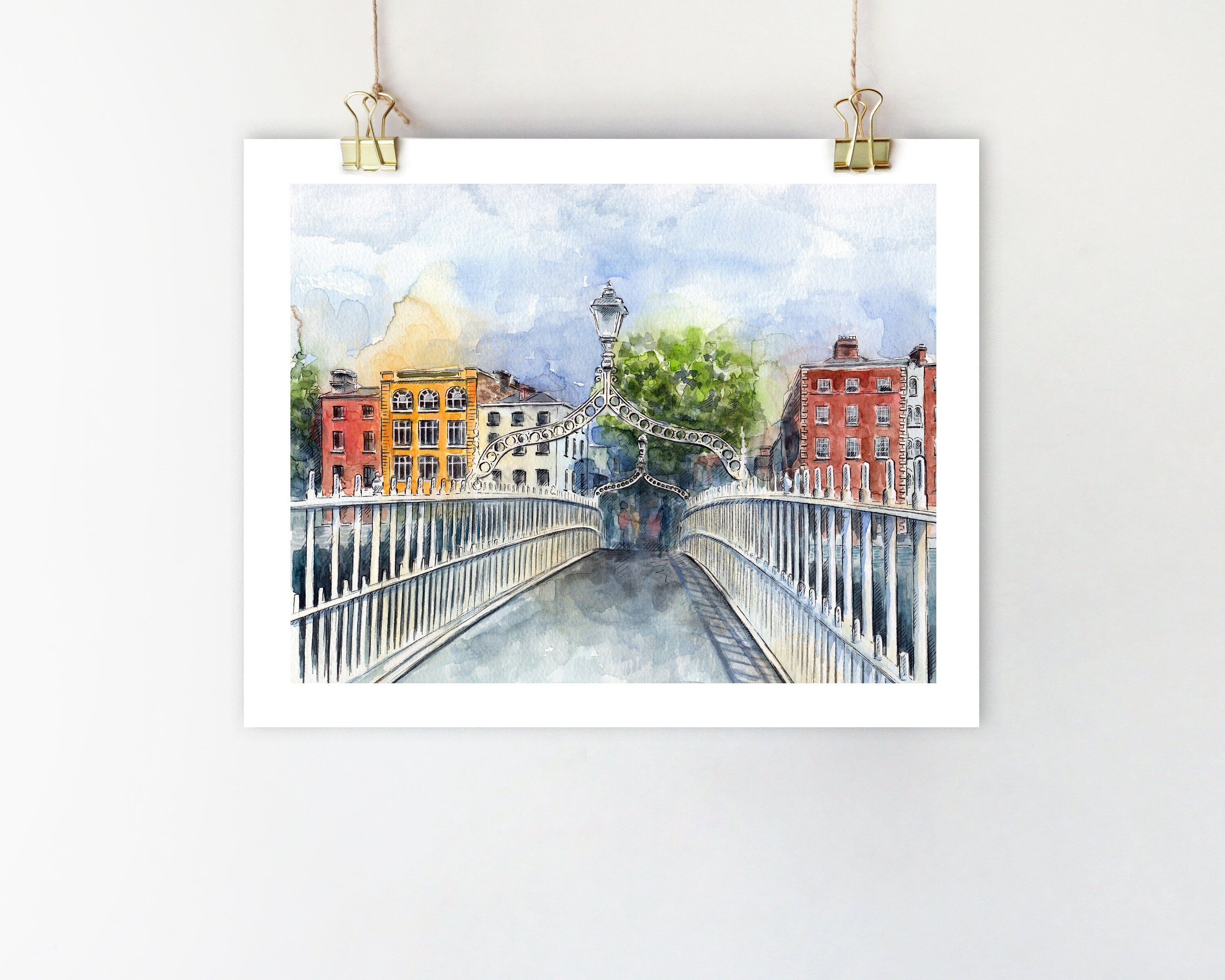 Dublin Print Dublin Ireland Wall Art Dublin Travel Poster - Etsy