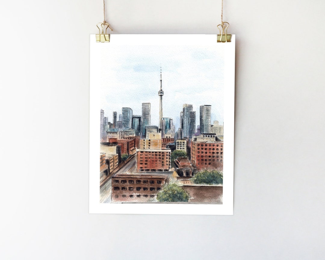 Toronto Print Toronto Poster Canada Wall Art Toronto Sketch Toronto ...