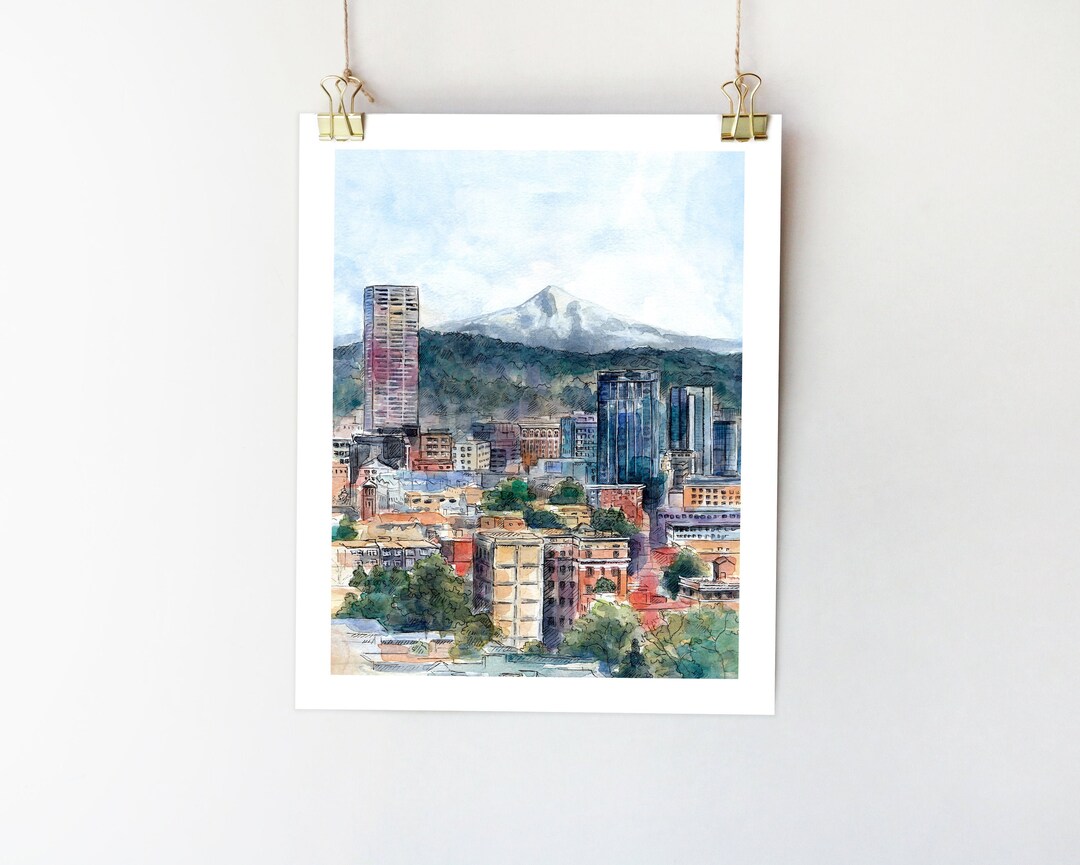 Portland Art. Portland Oregon. Portland Poster. Portland Wall Art ...