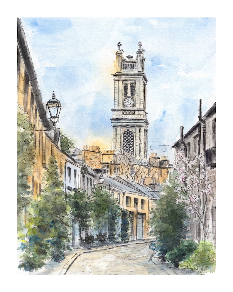 Edinburgh Print Edinburgh Art Edinburgh Watercolor Painting - Etsy