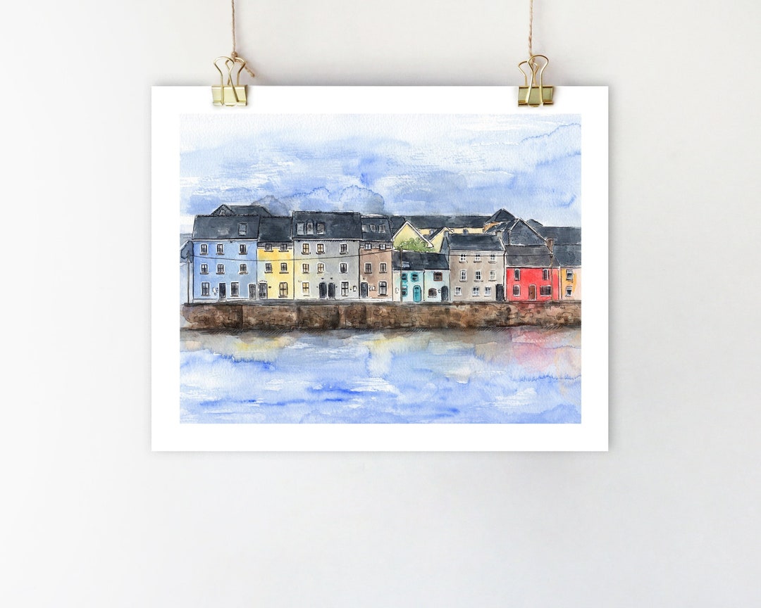 Galway Print Galway Poster Galway Ireland Print Travel Poster Ireland ...
