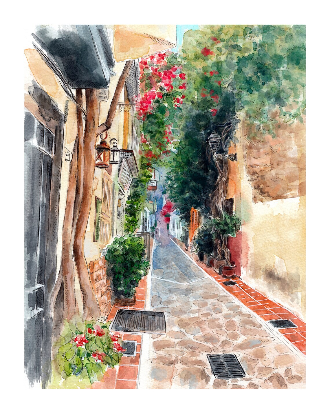 Marbella Print. Marbella Spain Art. Marbella Poster. Spain - Etsy Canada