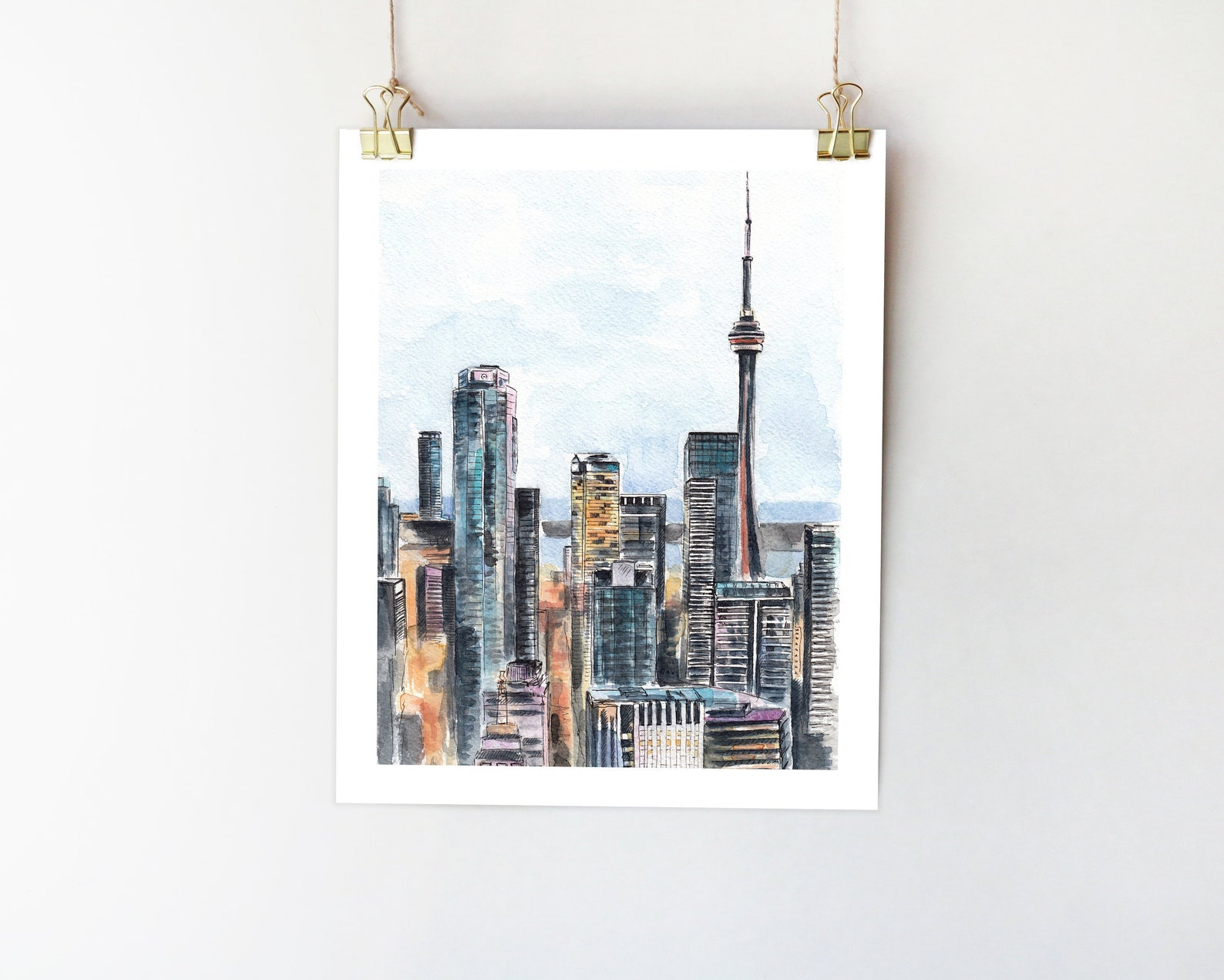 Toronto Print Toronto Poster Toronto City Illustration Canada - Etsy