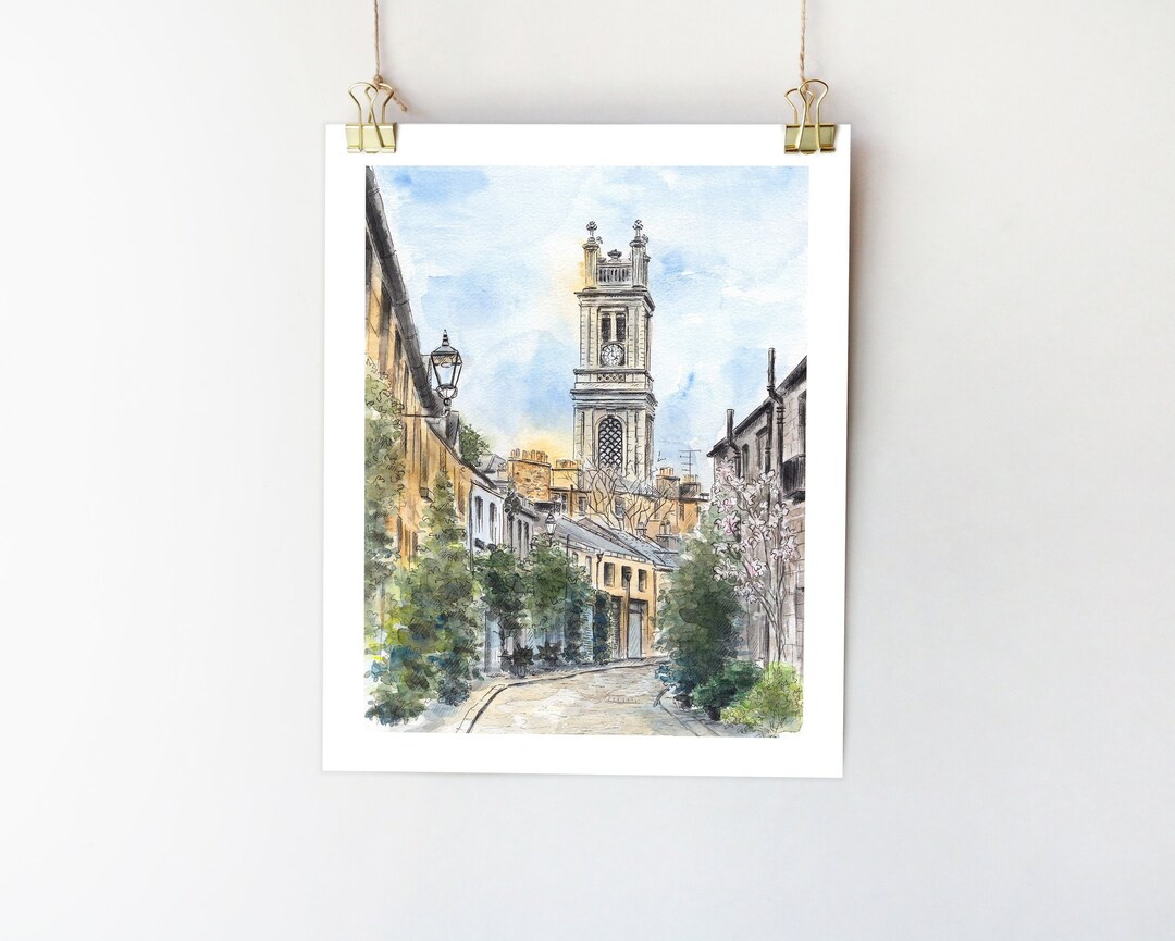 Edinburgh Print Edinburgh Art Edinburgh Watercolor Painting Scotland ...