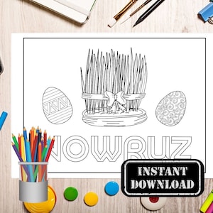 Nowruz Fun: Coloring and Activity Pages for Children - Persian New Year ...