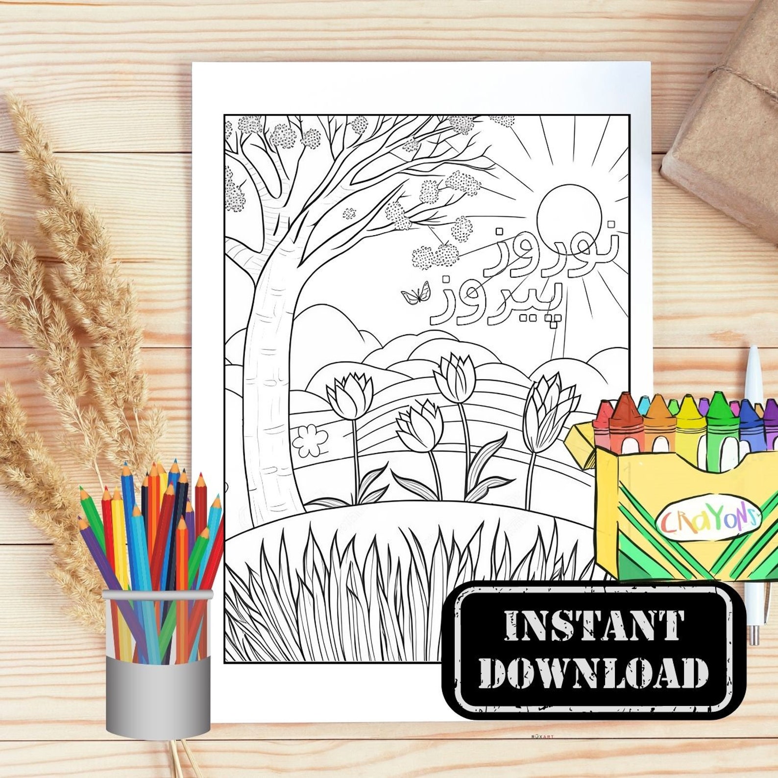 Nowruz Fun: Coloring and Activity Pages for Children - Persian New Year ...