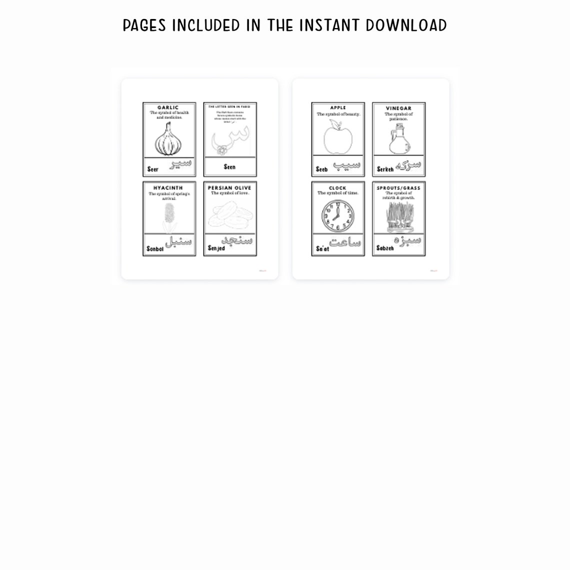 Nowruz Fun: Coloring and Activity Pages for Children - Persian New Year ...