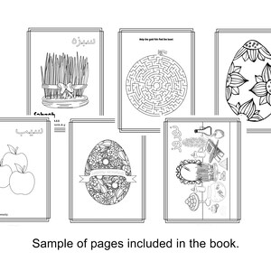 Nowruz Coloring and Activity Book Pink Cover: Persian New Year Activity ...