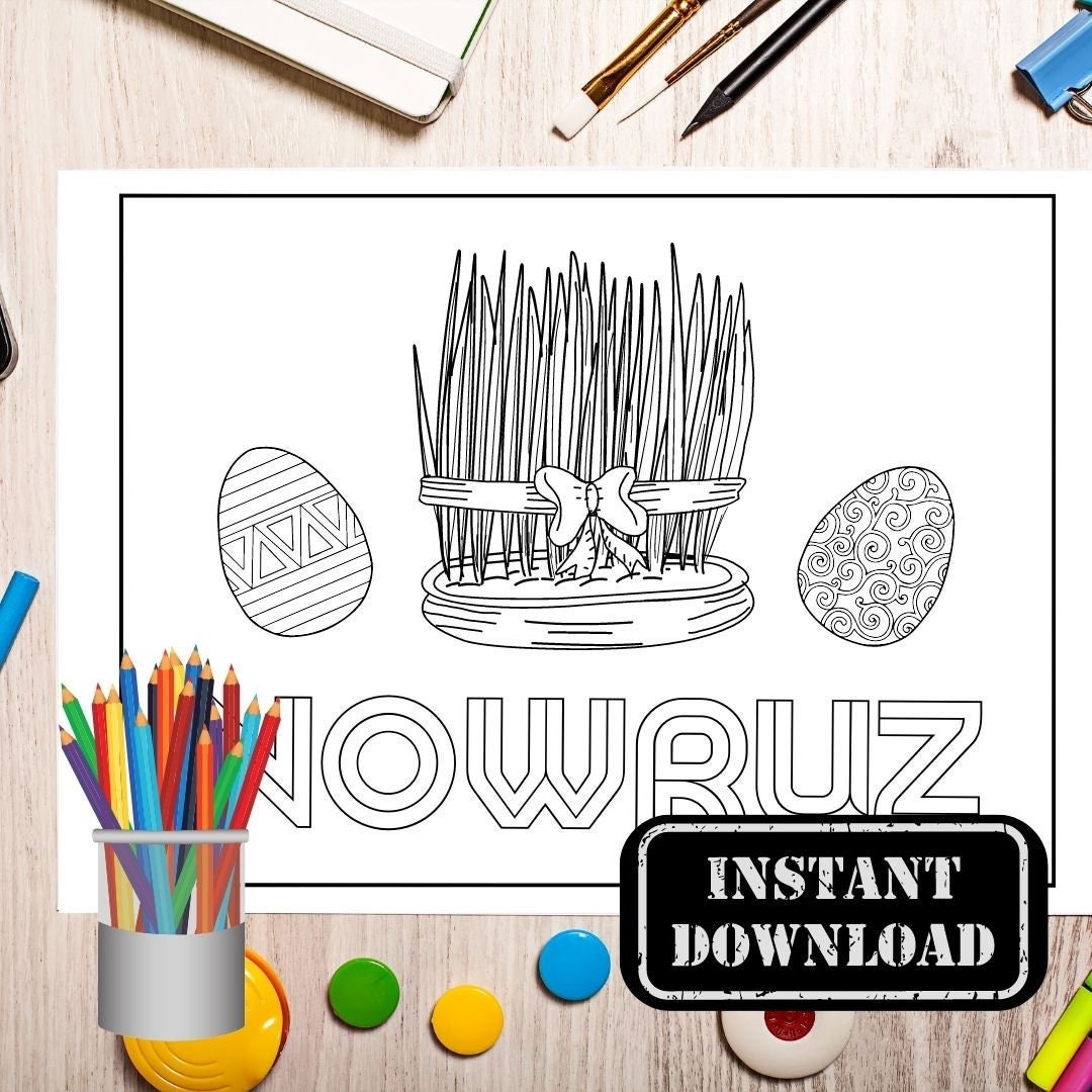 Nowruz Fun: Coloring and Activity Pages for Children - Persian New Year ...