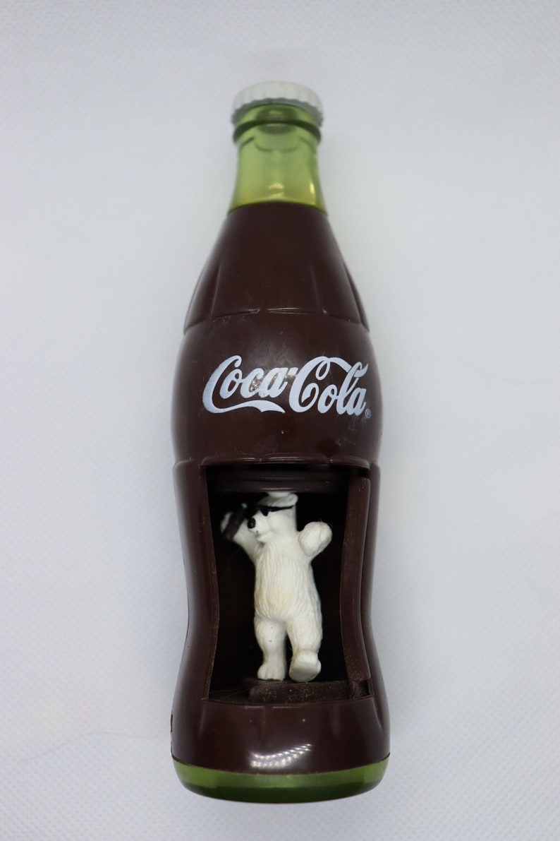 2000 Coca-cola - Wind up Bottle With Spinning Polar Bear Toy Burger ...