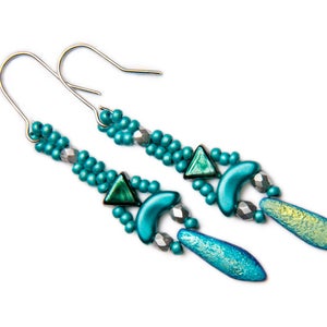 PDF TUTORIAL "elsa" Necklace & Earrings, Beading Pattern, Arcos Par ...