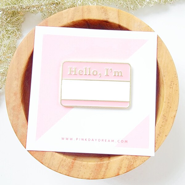 Name Enamel Pin - Etsy