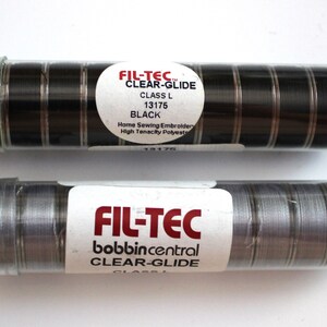 Fil-tec Clear Glide Class L Pre-wound Bobbons Light Grey or Black - Etsy