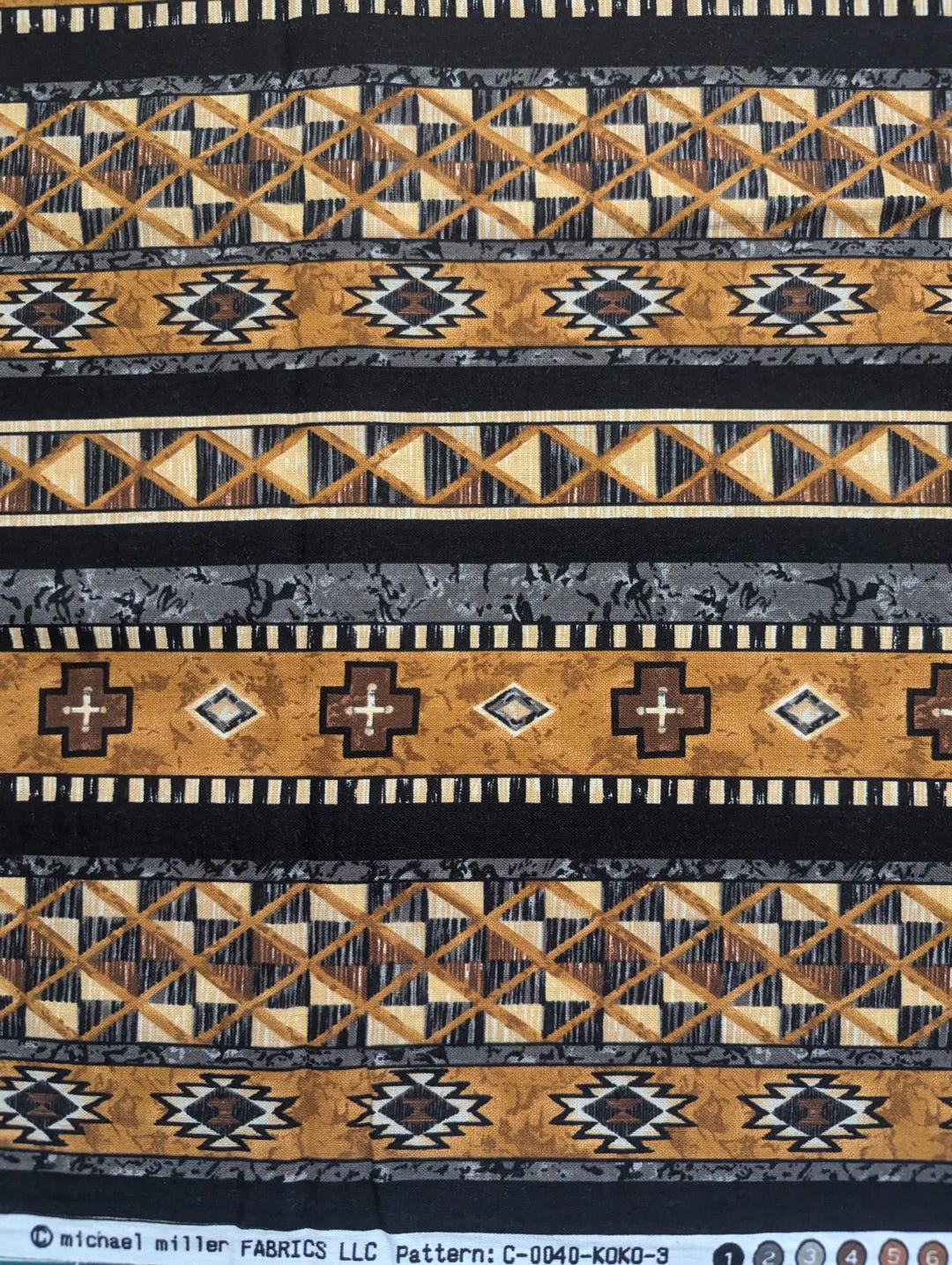 Southwest Aztec Night Stripe From Michael Miller 1.5 Yards - Etsy