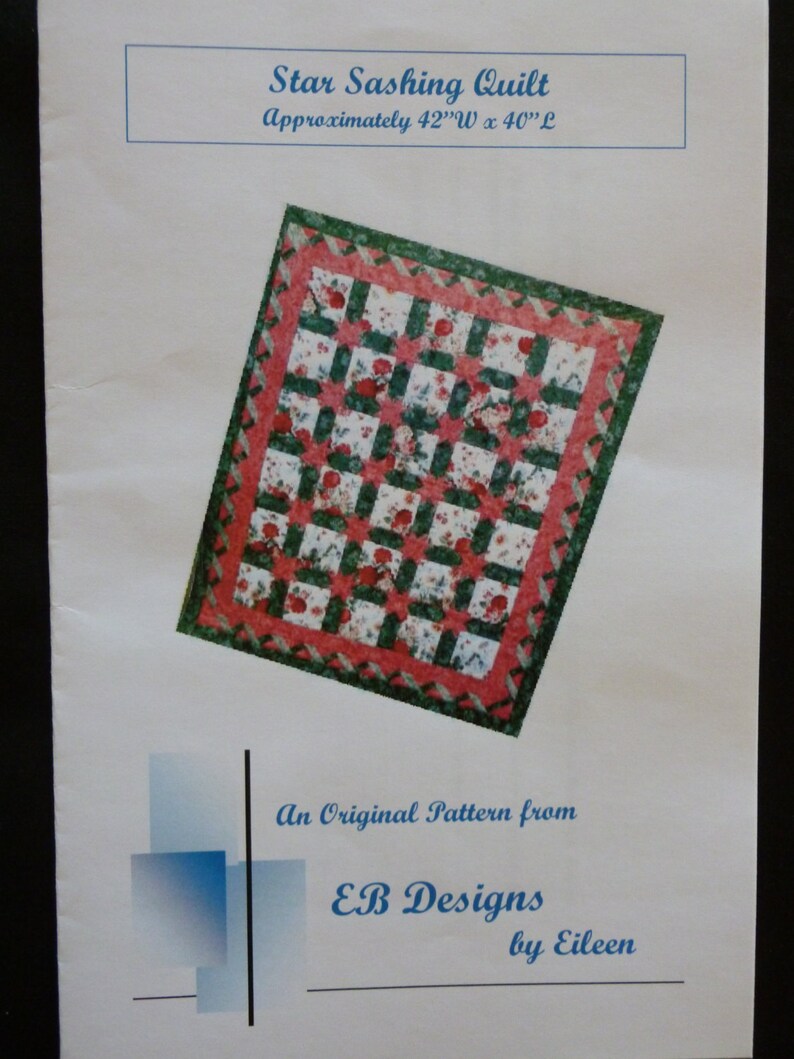 Star Sashing Quilt Pattern by EB Designs - Etsy