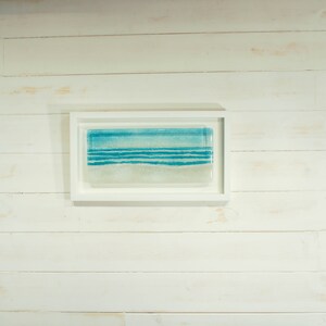 Large Landscape Beach Frame (45cmx25cm/18x10"), Panoramic Blue Beach ...