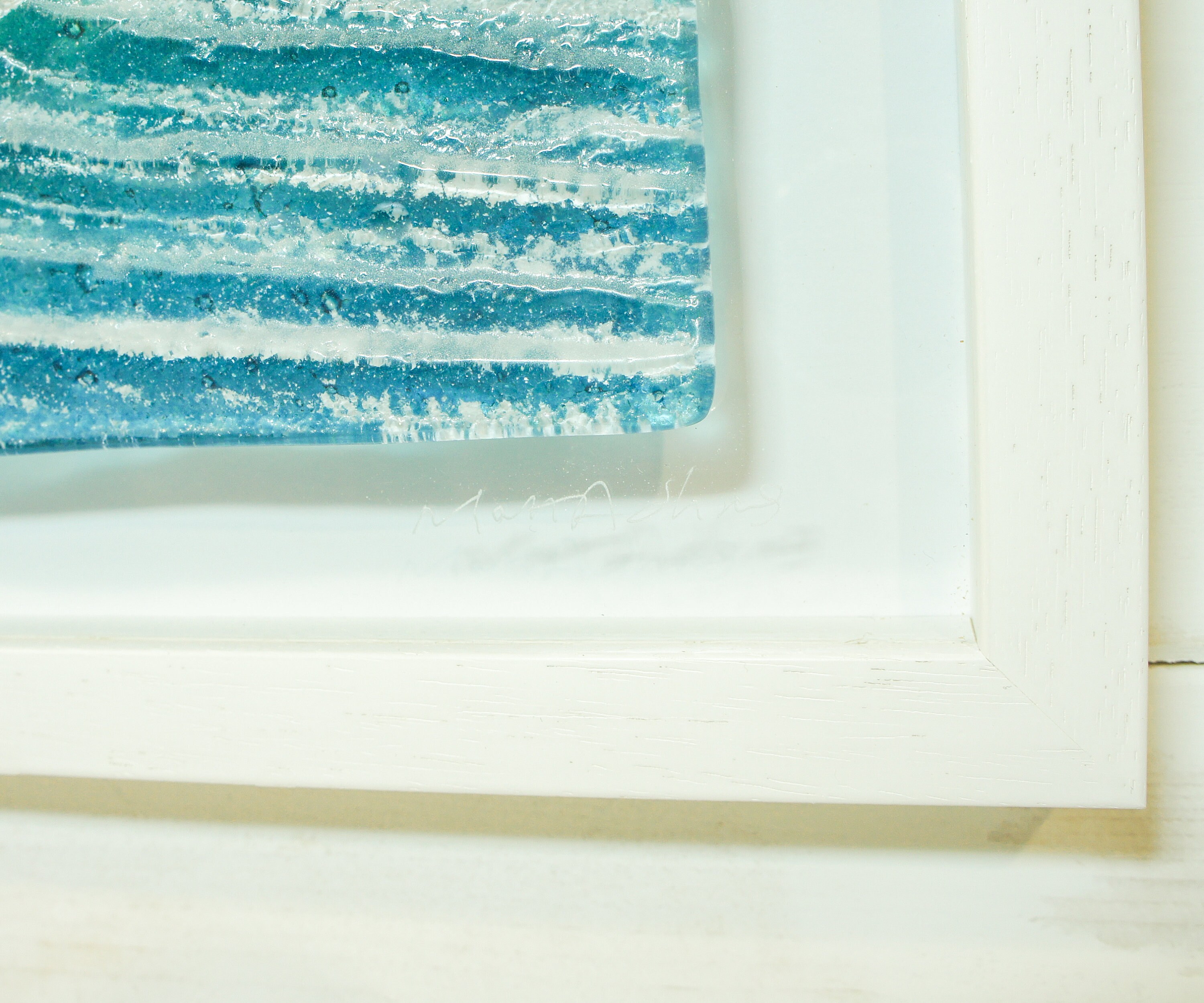 Panoramic Wave Frame Sun 60x20cm(23 1/2x8"), Landscape Glass Wave Glass ...