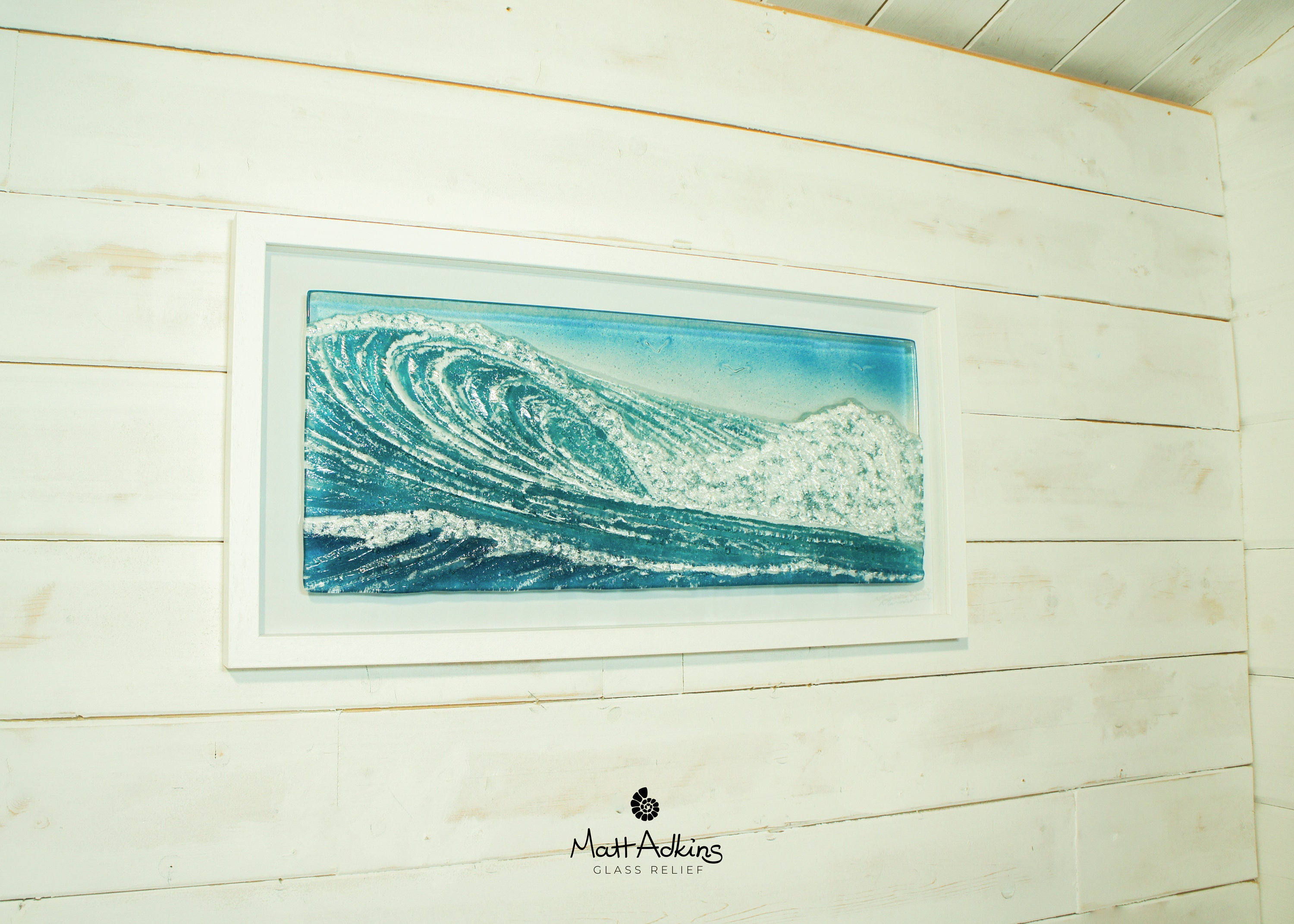 Surfer's Wave in a Frame 60x30cm/23x12 the - Etsy UK