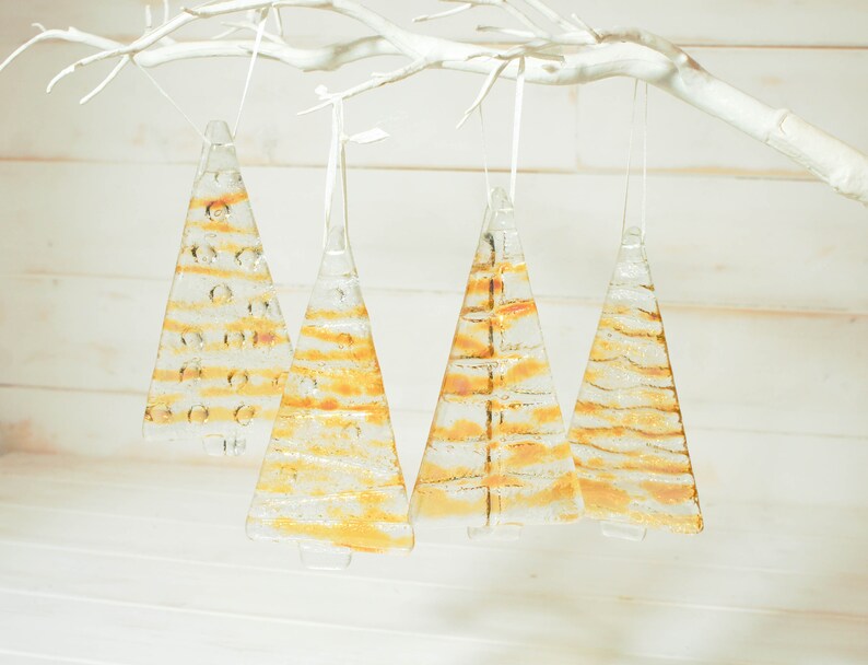 2 to 6 Medium Amber Trees-free UK Shipping-gold Christmas - Etsy