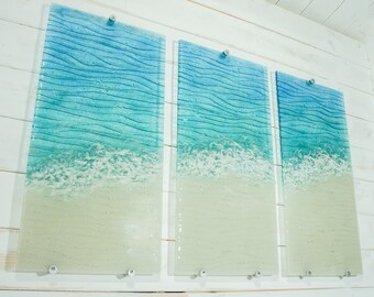 Large Glass Wall Art - Etsy