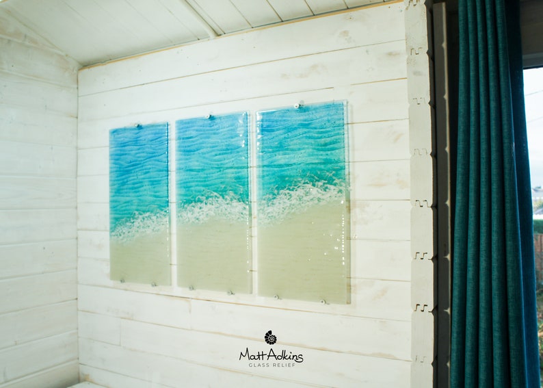 Triptych Paradise Panels OVERALL 100x60cm 40x23 | Etsy