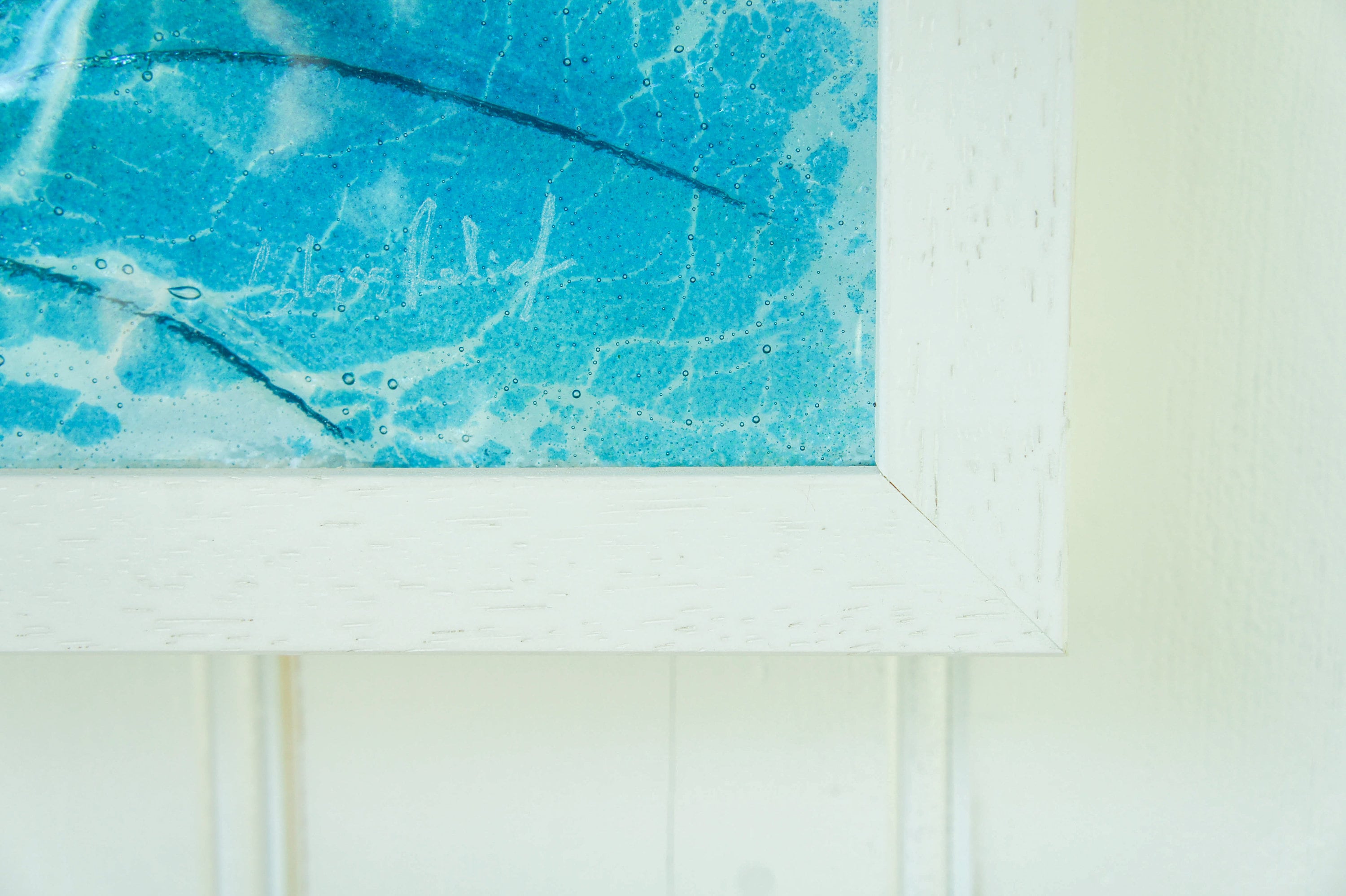 Large Ammonite Frame 60x30cm(23x12"), Turquoise Blue Large Landscape ...