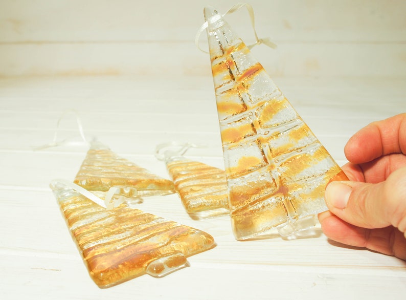 2 to 6 Medium Amber Trees-free UK Shipping-gold Christmas - Etsy