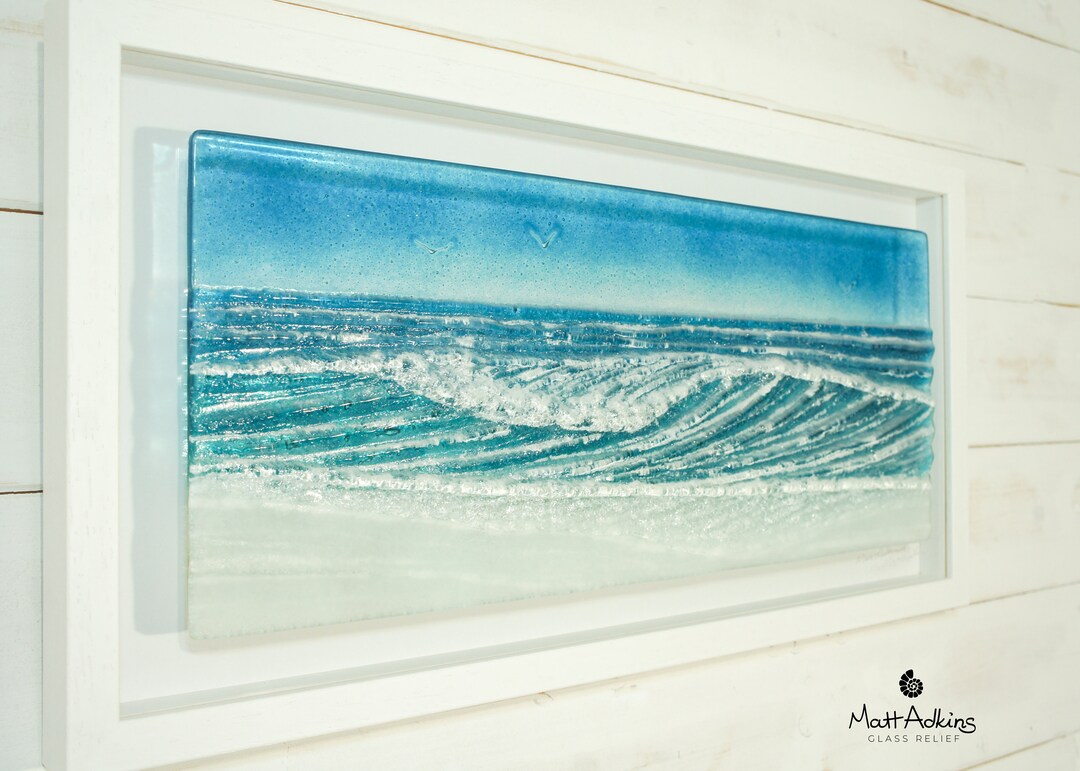 Large Wave Frame 60x30cm(12x23 1/2", Seas the Moment Panoramic Wave ...