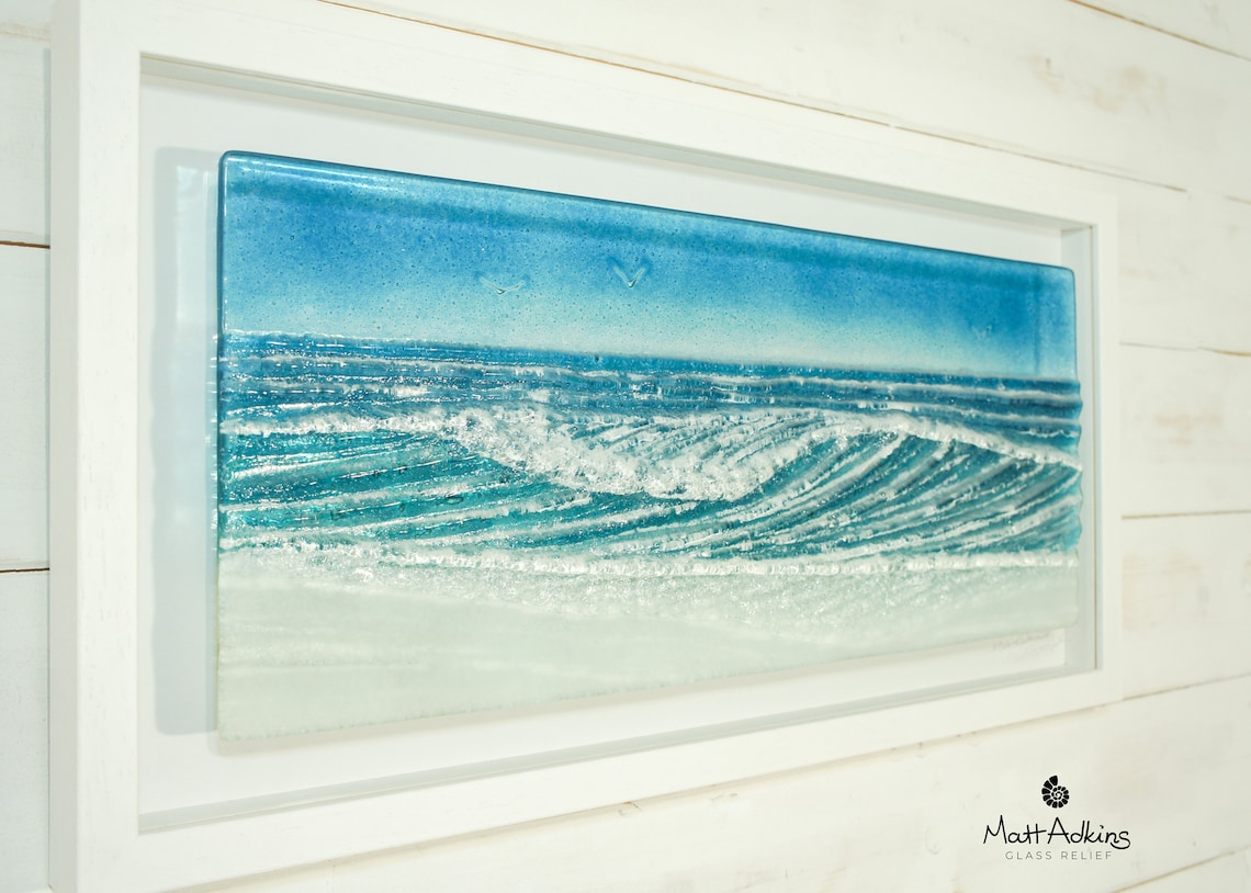 Large Wave Frame 60x30cm(12x23 1/2", Seas the Moment Panoramic Wave ...