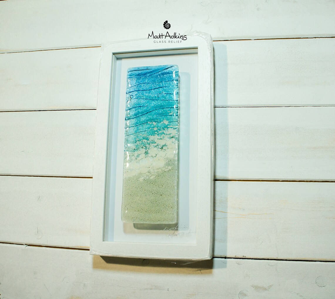 Paradise Frame Portrait 18x34cm7x13 Turquoise Seabed - Etsy UK