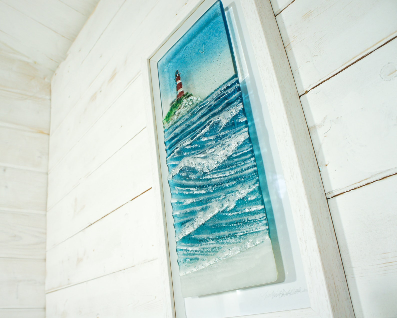 Portrait Lighthouse Frame 25cmx45cm10x18 Turquoise - Etsy